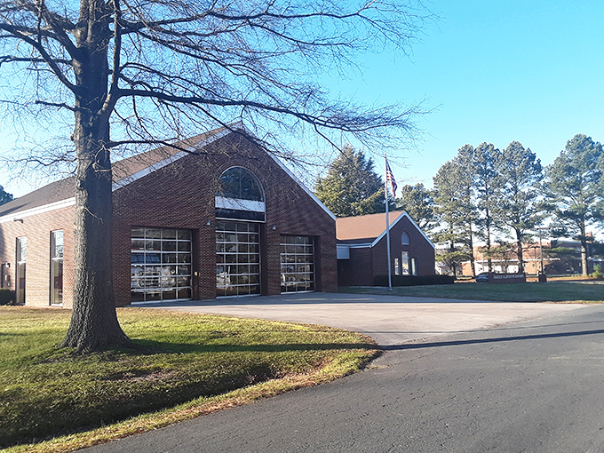 This brick building stands as solid as the community it serves. Not all heroes wear capes&mdash;some wear firefighter gear.