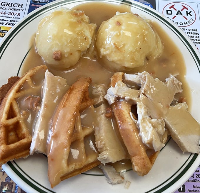 Monday's Turkey & Waffles special arrives like a Thanksgiving reunion that doesn't require awkward family conversation.