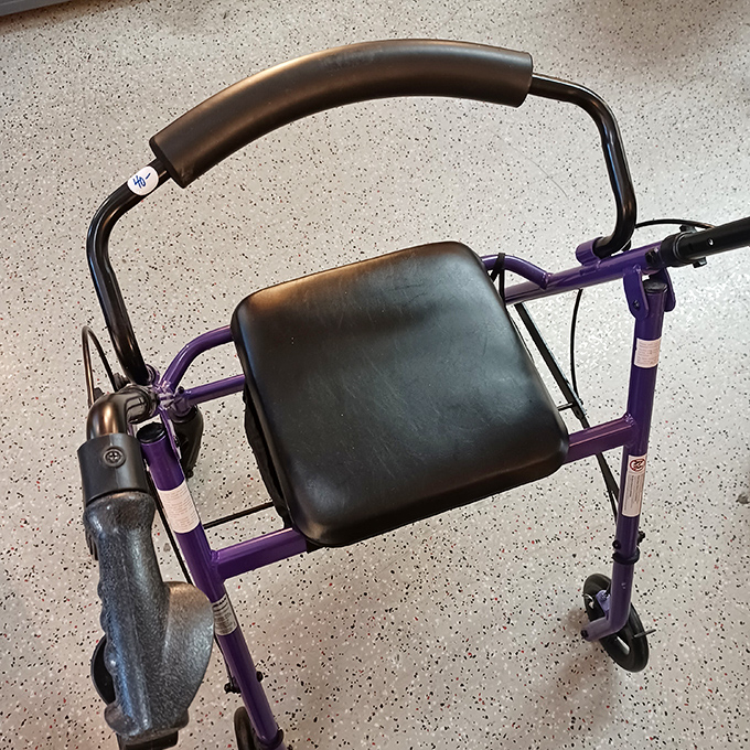 Mobility aids that prove independence comes in purple and practical doesn't mean sacrificing personal flair.