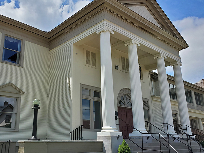 This classical building with stately columns isn't compensating for anything—it's simply preserving Wausau's architectural heritage with style.