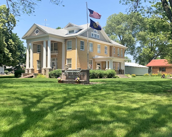 The Webster County Historical Museum looks like it could have hosted a Gatsby party, but instead preserves the everyday stories of prairie pioneers.