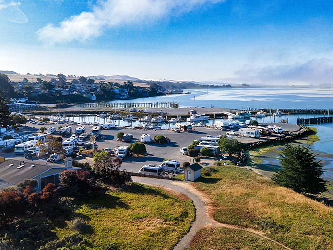RV heaven with a water view &ndash; where camping meets coastal luxury and everyone gets to wake up to that million-dollar panorama.