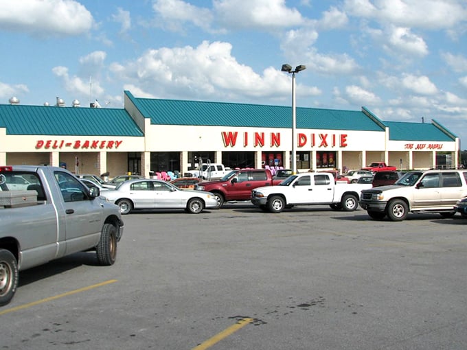 The Winn-Dixie parking lot &ndash; where golf carts and pickup trucks coexist in harmony, much like the retirees and locals inside.
