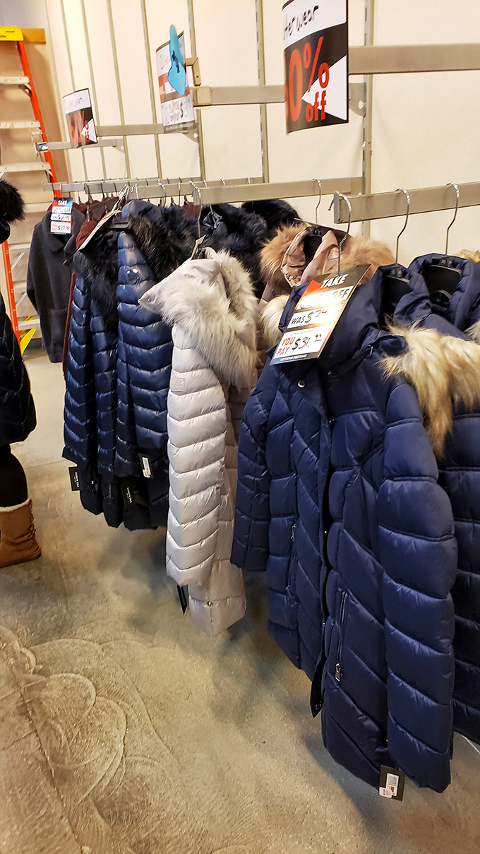 Winter coat nirvana with prices that won't freeze your assets. These down-filled treasures typically retail for triple elsewhere, making Indiana winters suddenly more bearable.
