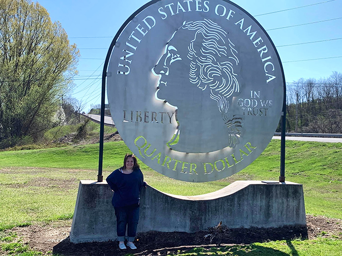 Spring brings visitors and greenery to the Giant Quarter. Some people collect coins; this one collects memories and Instagram posts.