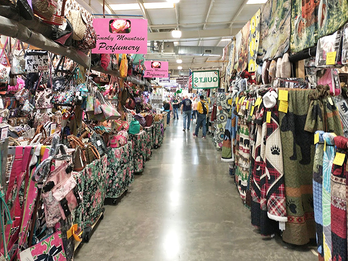 Indoor aisles beckon with endless possibilities, where your shopping list becomes more suggestion than actual plan.