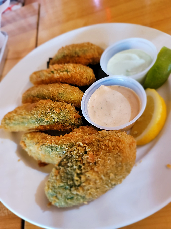 Avocado fries&mdash;because California found a way to improve perfection. Crispy outside, creamy inside, and dipping sauces that demand attention.