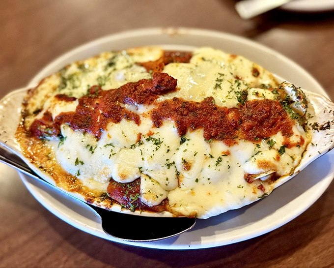 Baked pasta that would make an Italian grandmother nod approvingly while secretly taking notes.