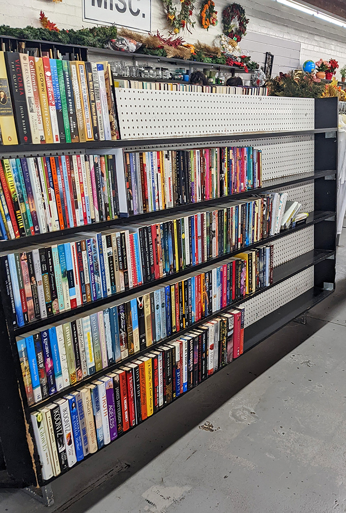 A literary buffet where paperback romances share shelf space with hardcover classics&mdash;brain food at bargain prices.