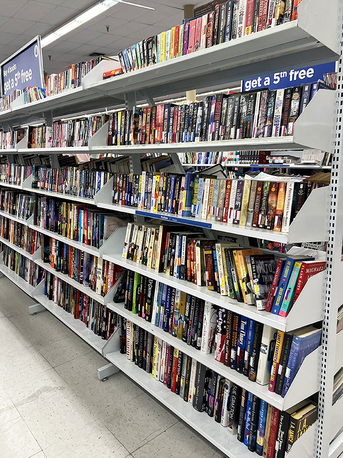 A literary buffet where you can feast on everything from forgotten bestsellers to timeless classics. The "buy 4, get 1 free" deal makes bibliophiles weak at the knees.