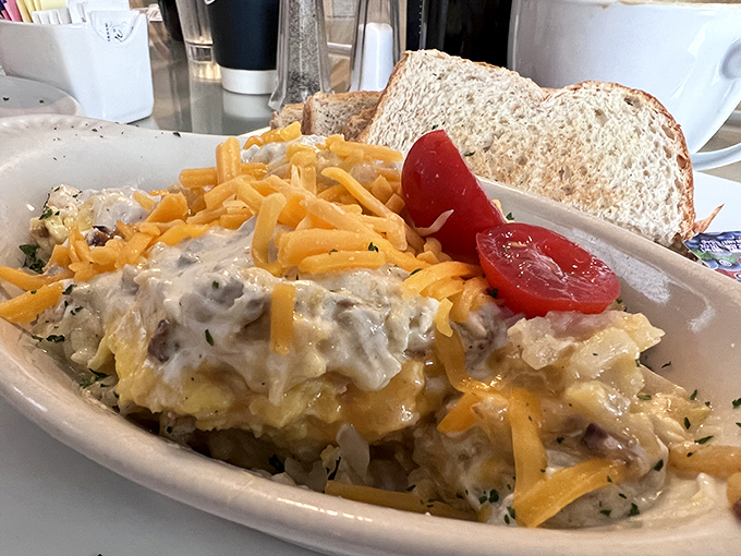 The legendary breakfast casserole&mdash;where eggs, cheese, and potatoes unite in a dish that justifies setting your alarm clock early.