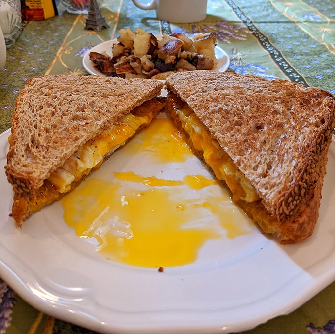 When your breakfast sandwich oozes that perfect egg yolk, it's not just a meal—it's a moment. Those home fries are stealing the scene again.