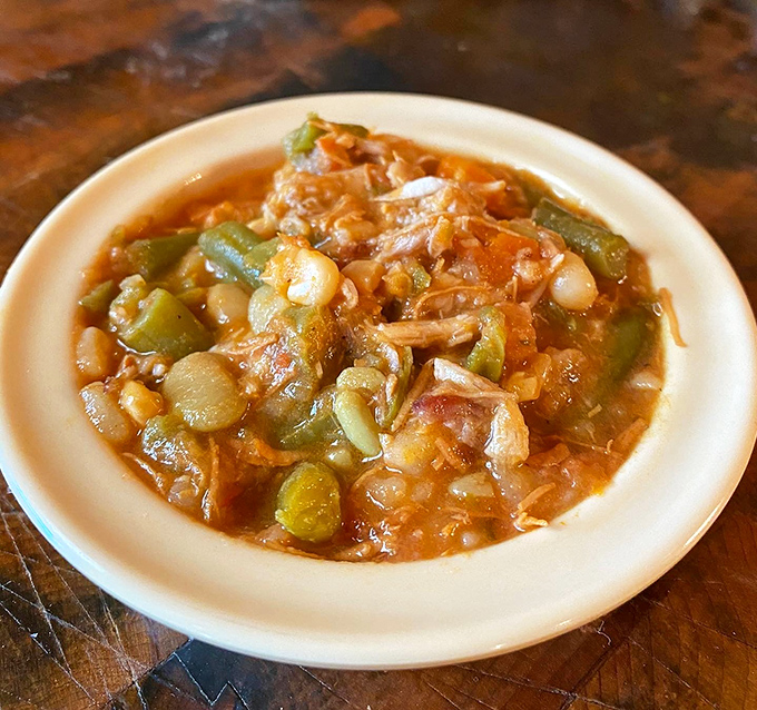 Brunswick stew&mdash;that magical medley where vegetables somehow make you crave more meat. Comfort in a bowl, Eastern Carolina style.