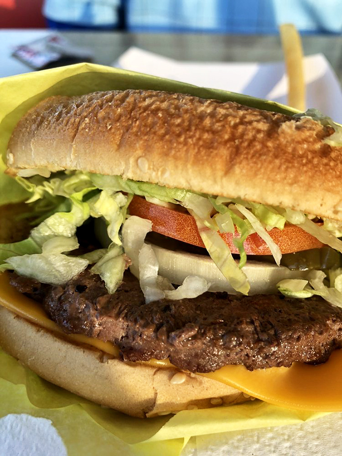 This is burger architecture at its finest&mdash;a perfect ratio of beef to bun with fresh toppings that don't need Instagram filters to look good.