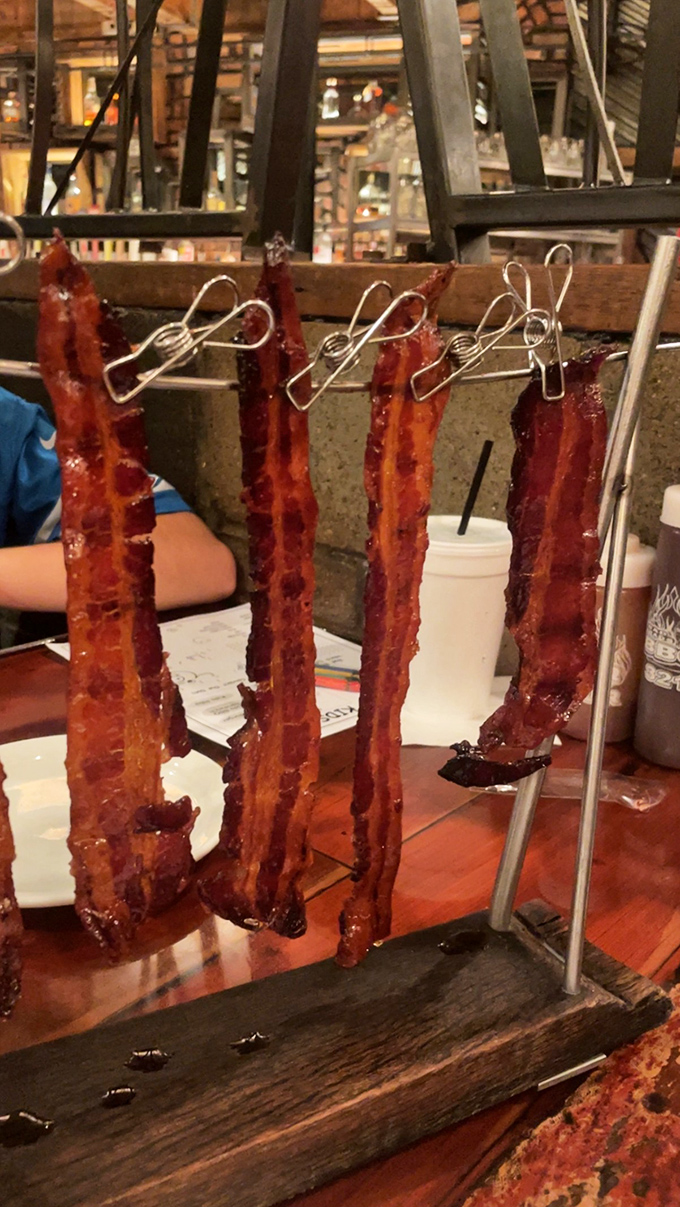 Candied bacon: where breakfast meets dessert in a sweet-savory romance that will ruin ordinary bacon for you forever.