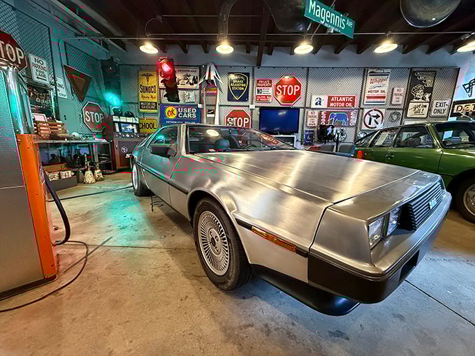 Automotive heaven with a side of nostalgia &ndash; this DeLorean doesn't need flux capacitors to transport you back in time.