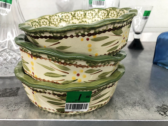 Grandma's kitchen called&mdash;it wants its charm back. These floral-trimmed ceramic bowls await your famous potato salad or ambitious souffl&eacute;.