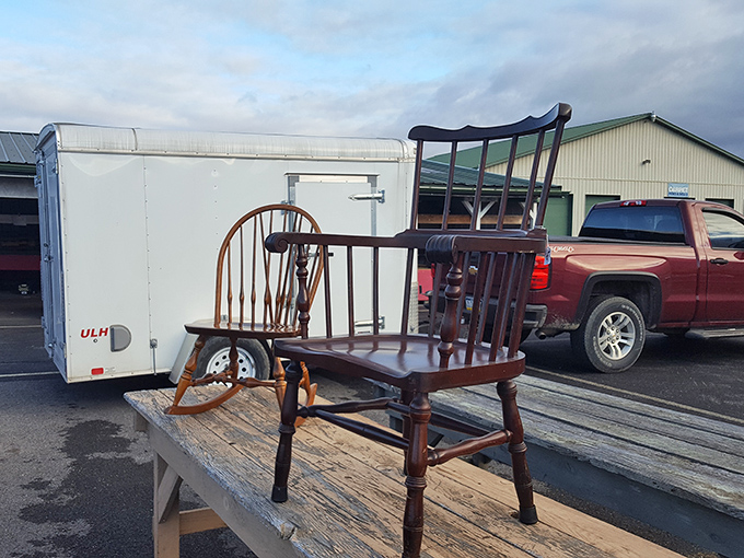 This isn't just a wooden chair waiting for a new home&mdash;it's a character actor ready for its second act in someone's dining room drama. 