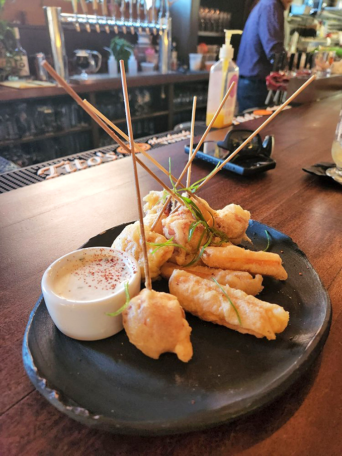 Tempura-battered perfection that makes you wonder if Wisconsin's unofficial state motto should be "We can fry that... brilliantly."