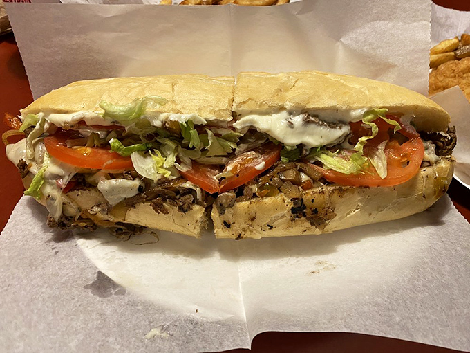 Behold the star of the show&mdash;a cheesesteak that makes Pittsburghers forget Philadelphia exists. That perfect meat-to-cheese ratio deserves a standing ovation.