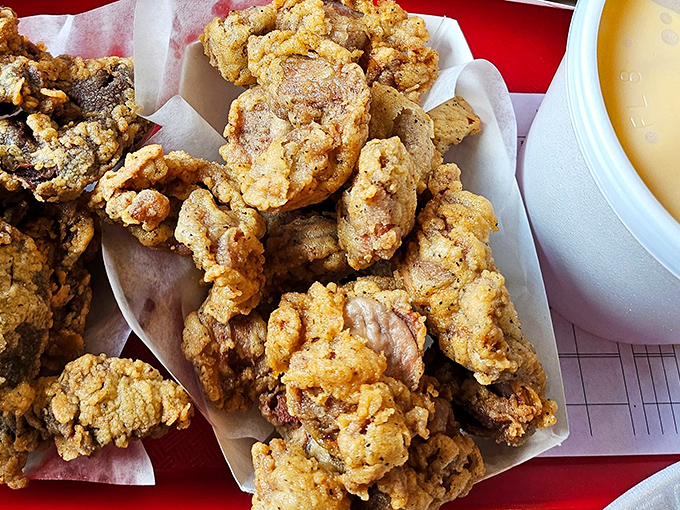 These gizzards aren't for the faint of heart—they're for those who understand that texture and flavor sometimes come in unexpected packages.