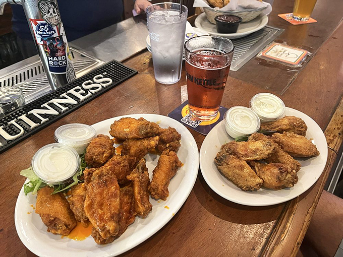 Wings that have earned their "famous" status, served with enough dipping sauces to satisfy even the most indecisive eater in your group.