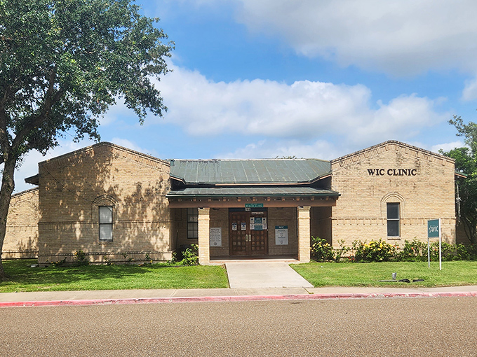 The WIC clinic represents the everyday life continuing around this extraordinary attraction. Real towns have real services&mdash;and giant insects.