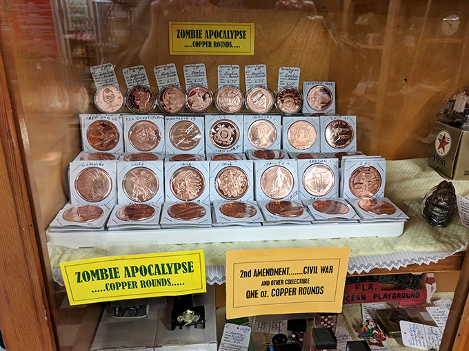 "Zombie Apocalypse Copper Rounds"&mdash;because even in the afterlife, you'll need currency with more staying power than your smartphone battery.