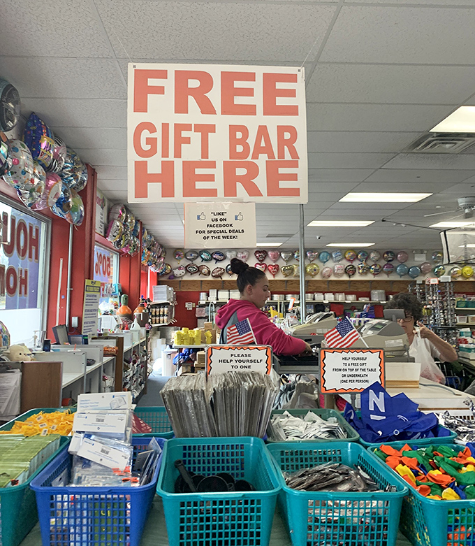 The legendary "Free Gift Bar" &ndash; where shopping becomes a game show and everyone's a winner without spinning any wheels.