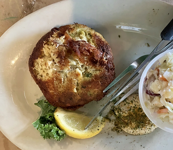 This crab cake is what happens when Maryland tradition meets Florida sunshine&mdash;all crab, minimal filler, and absolutely no apologies for being deliciously straightforward.