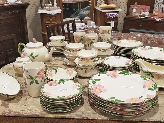 Delicate blooms frozen in porcelain time&mdash;this Franciscan Desert Rose collection has survived countless dinner parties and still looks ready to serve.