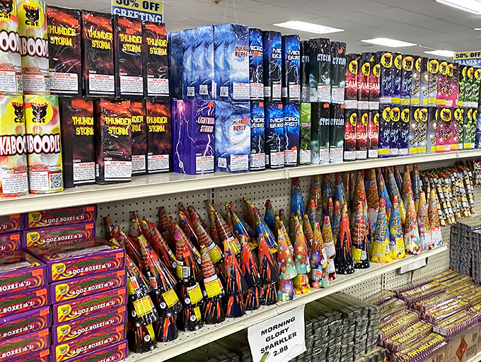 The fireworks section is explosive with savings! From sparklers to showstoppers, your Fourth of July just got a whole lot more spectacular.