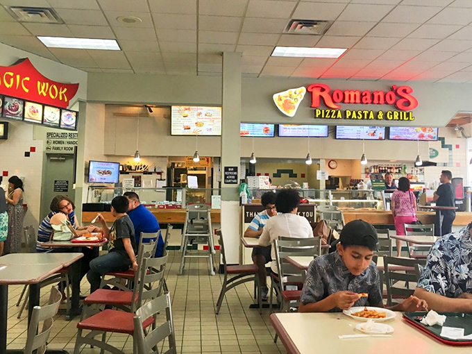 Romano's Pizza fuels the serious business of outlet shopping with comfort food that hits every single spot.