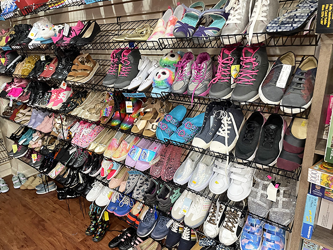 A shoe collection that rivals Imelda Marcos's closet, from practical flats to statement heels that have barely hit the pavement.