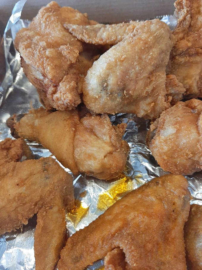 Fried chicken so perfectly golden it deserves its own Instagram filter. Each piece promises a symphony of crunch and tenderness.