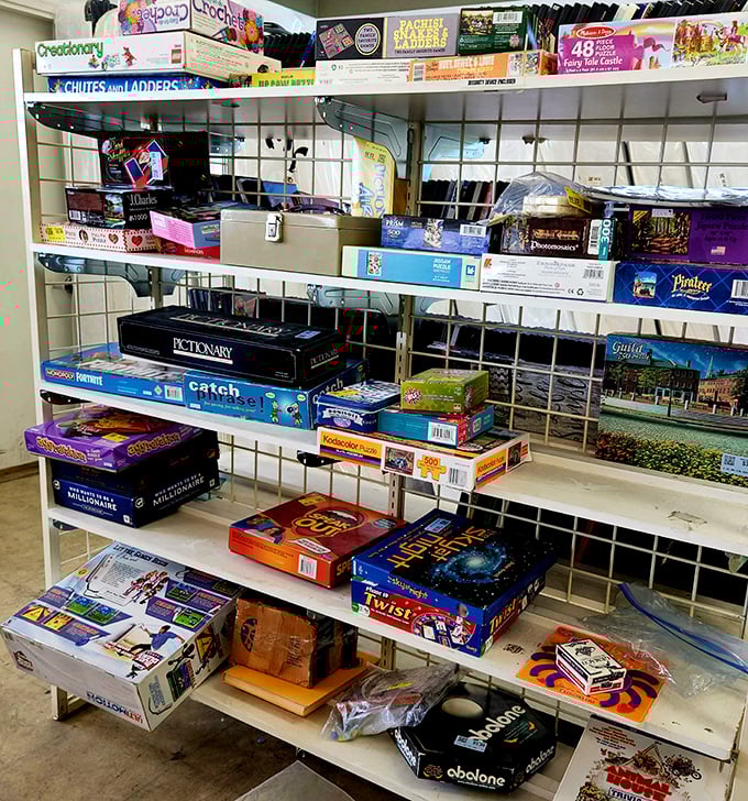 Board game heaven for rainy desert days. From vintage Monopoly to barely-opened puzzles, family game night just got a serious upgrade.