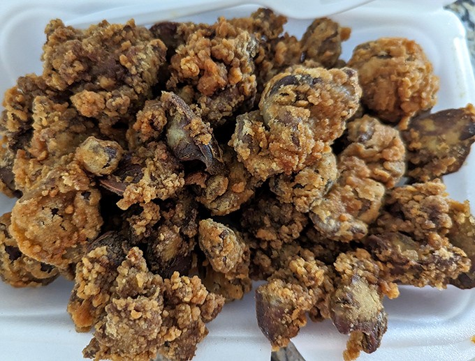 Gizzards: where culinary courage meets delicious reward. These crispy nuggets of flavor are the secret handshake of Southern food aficionados.