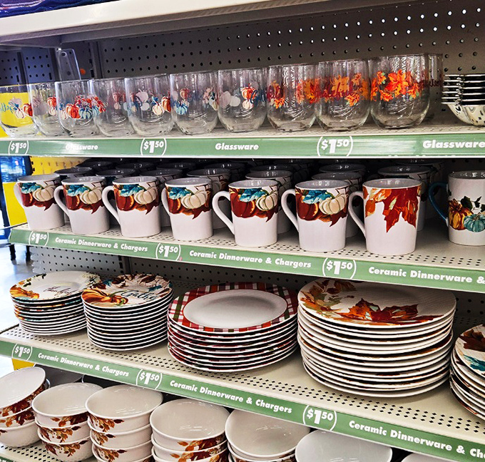 Fall-themed dishware that brings autumn splendor to your table without harvesting your savings account.