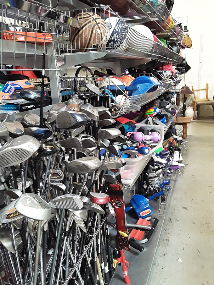 Golf clubs galore! Perfect for beginners, pros, or those who just want to look impressive at the driving range.
