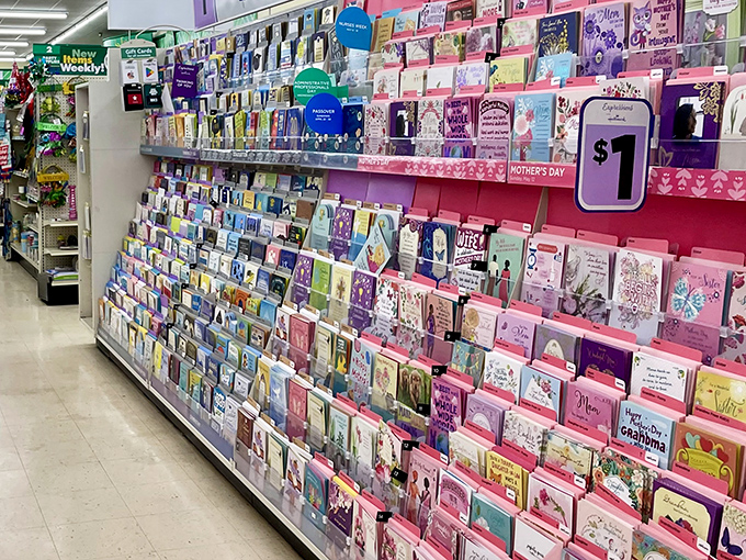 Hallmark moments without the Hallmark prices. The greeting card aisle offers sentiments for every occasion imaginable.