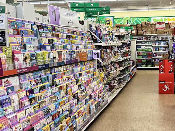 The greeting card motherlode! Express every emotion from "Happy Birthday" to "Sorry I Forgot Your Birthday" for pocket change.