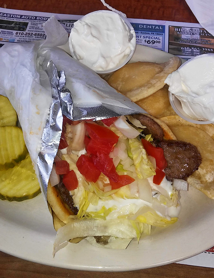 A gyro so authentic you'll check your passport&mdash;wrapped in warm pita with fresh veggies and tzatziki that transports you straight to the Mediterranean.