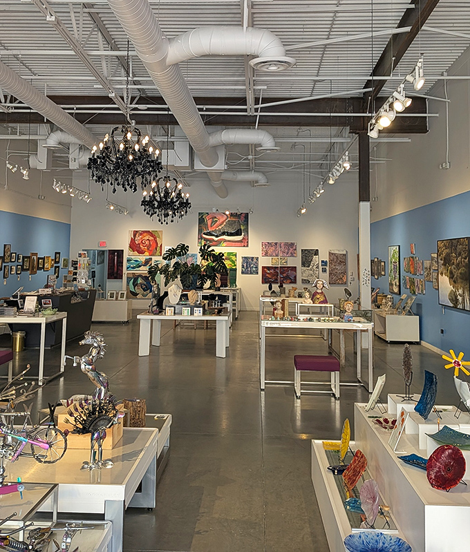 Crystal chandeliers meet industrial chic, where art galleries disguise themselves as shopping destinations for the culturally sophisticated.