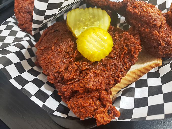 That deep red coating isn't just for show &ndash; it's a warning sign. Those pickle chips are there for emergency cool-down operations.