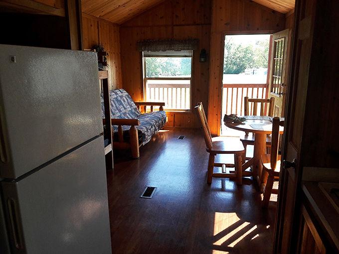 Rustic meets practical in these cozy cabins. All the woodland charm without having to sleep on the ground!