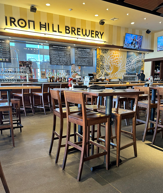 This appears to be Iron Hill Brewery, not part of God's Way Thrift Store. A completely different establishment with its own charm.