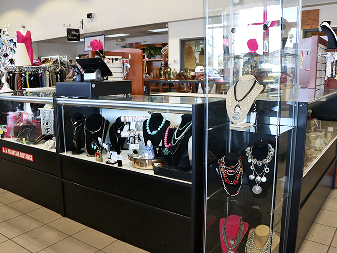 The jewelry counter: where Naples' past glamour gets a second chance to shine. One person's forgotten necklace is another's conversation starter.