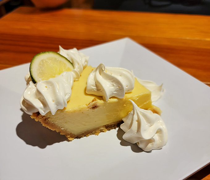That key lime pie sits there like it knows it's the star &ndash; and honestly, it's not wrong.