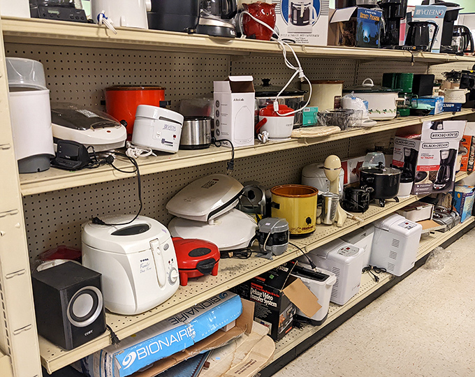 Kitchen appliance heaven or small appliance purgatory? Either way, there's a perfectly good waffle maker with your name on it.