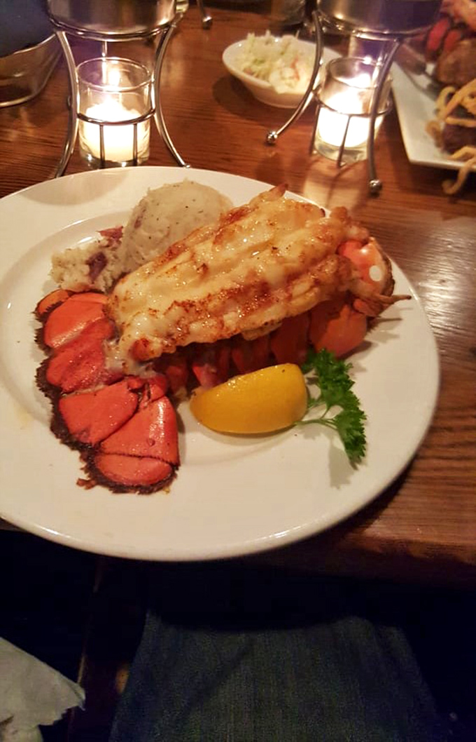 Lobster tail and mashed potato&mdash;the power couple that makes you wonder why you'd ever order them separately.